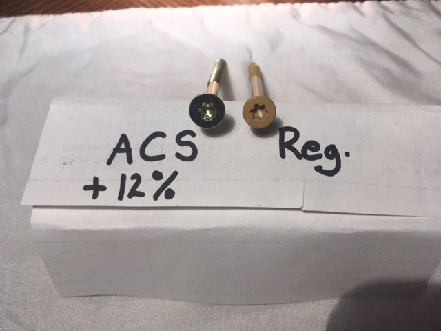 T25 Torx ACS Head Size: 2", 2.5" & 3" Yellow Zinc Outdoor Wood ...