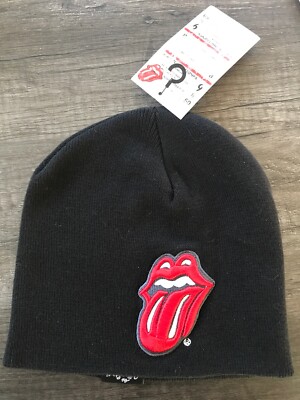 Rolling Stones Embroidered Tongue Logo Beanie Cap Winter Hat | eBay
