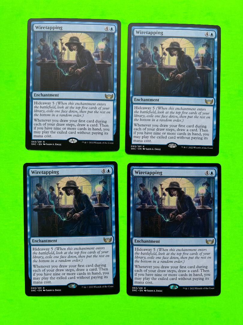 MTG New Capenna ( Wiretapping ) Lot of 4 Cards RARE 065/281 | eBay