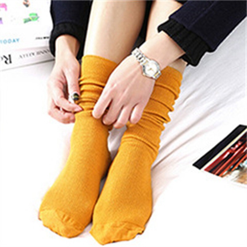 Socks Women's Thin Socks Bunching Socks Retro Mori Boots Autumn Winter ...