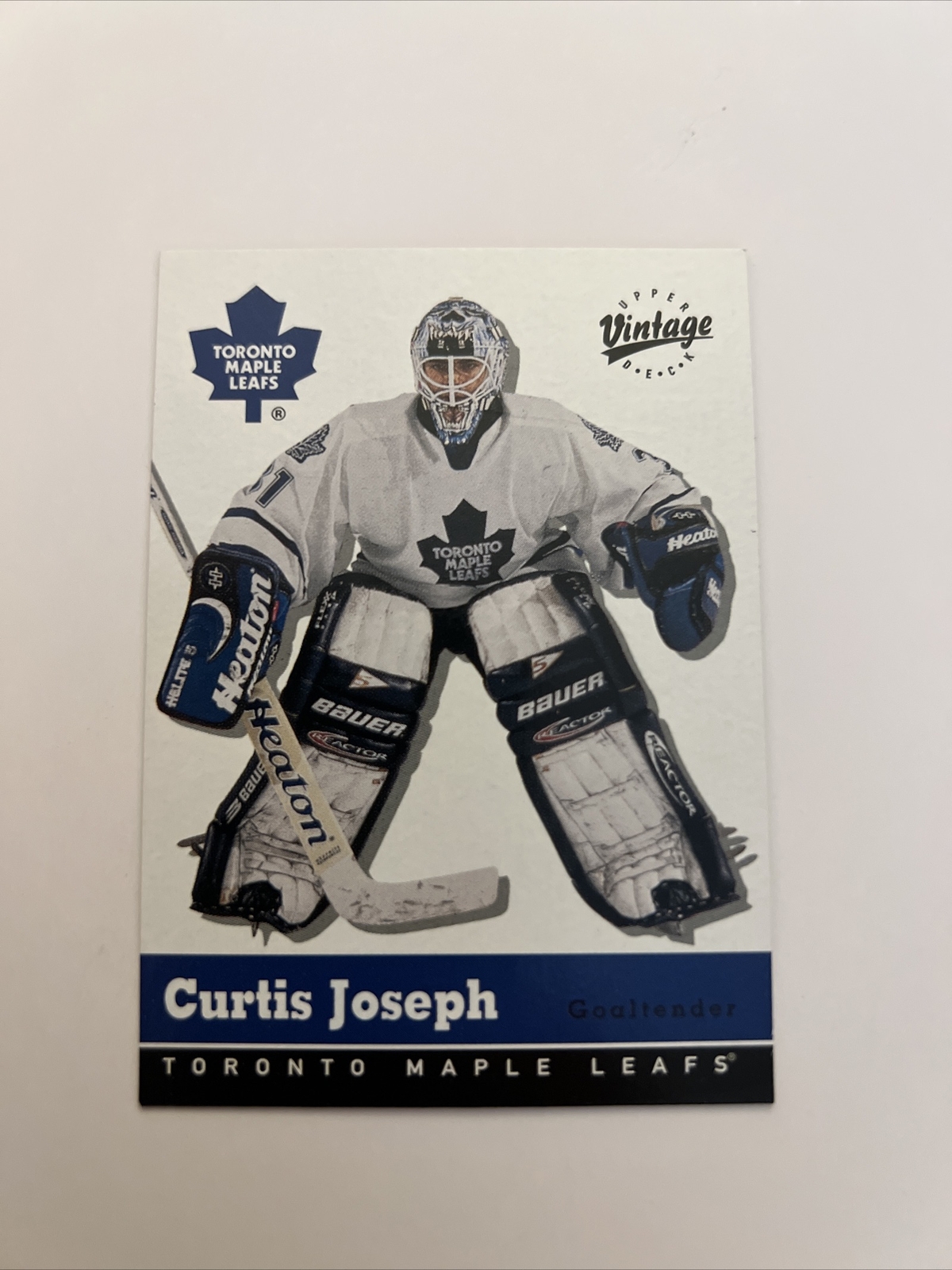 RARE 2000-01 Upper Deck Vintage #31 Curt Joseph Toronto Maple Leafs ...