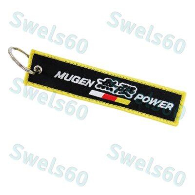 DOUBLE SIDE EMBROIDERED KEY TAG JDM MUGEN POWER KEYCHAIN CELL HOLDERS ...