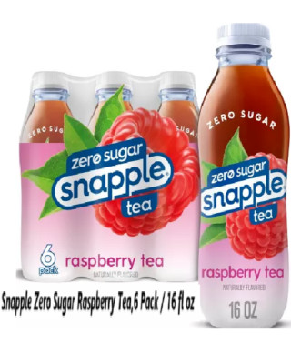 Snapple Zero Sugar Raspberry Tea,6 Pack / 16 fl oz | eBay