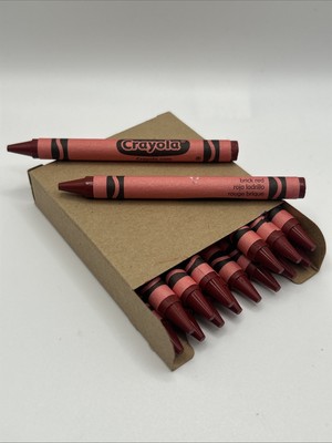 (16) Crayola Crayons (brick red) BULK | eBay