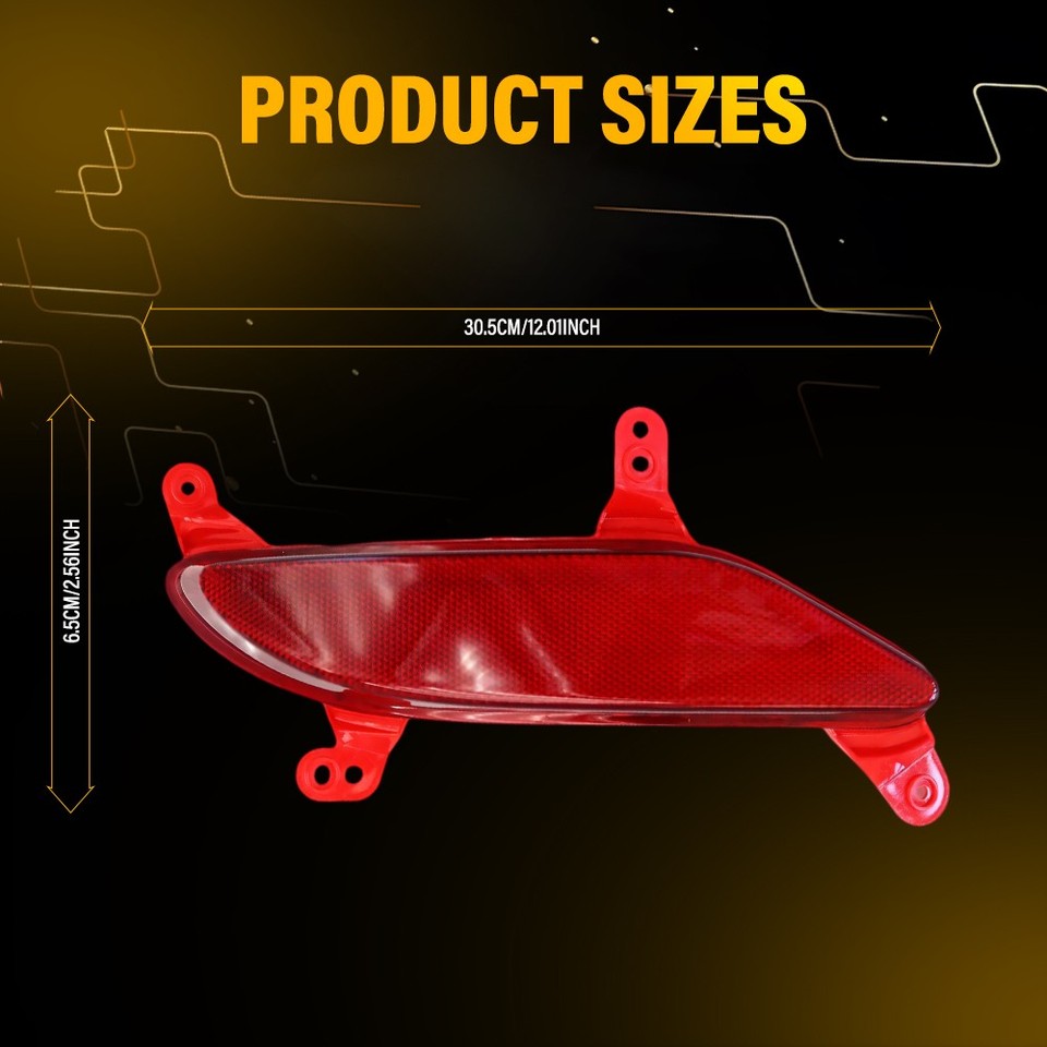 Left Driver / RH Passenger Rear Bumper Reflector For Honda Civic Sedan ...