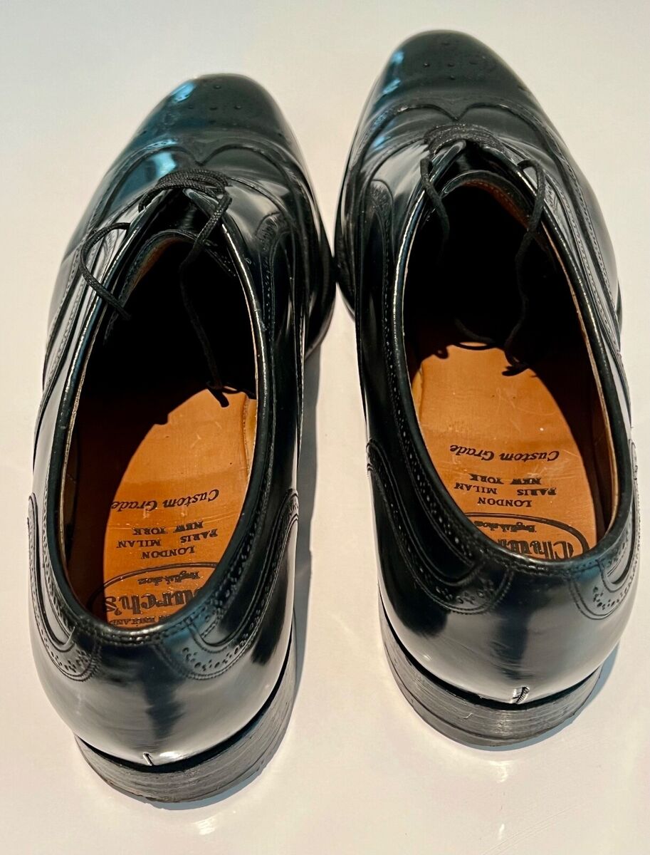 Church's “Diplomat 173” Calf Leather Oxford Brogue Black Church's “Diplomat 173” Calf Leather Oxford Brogue Black