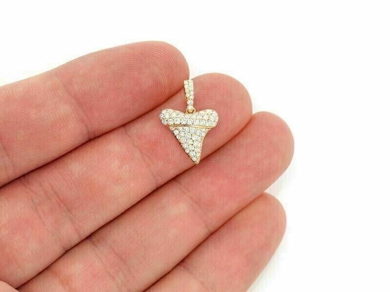 14k Gold Shark Tooth Necklace