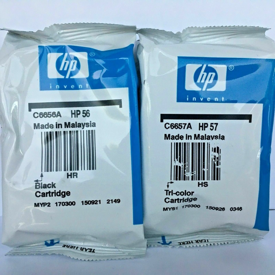 Genuine HP 56 57 Black/Color Ink Cartridge for HP7755 7960 Printer-OEM ...