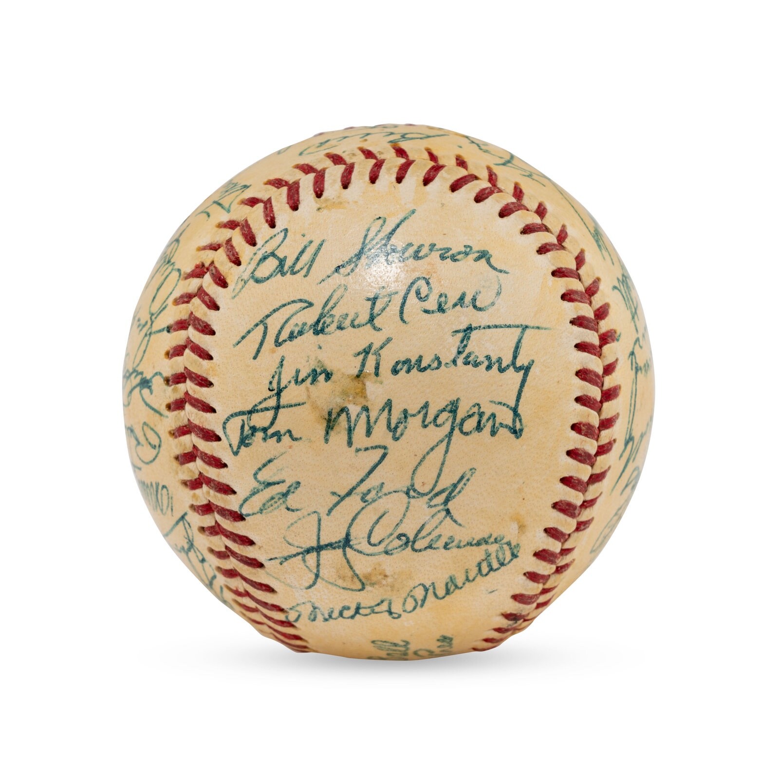 1955 NY Yankees Team Signed Auto Baseball w/ Mantle Berra Dickey ...
