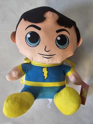 Rare 10" DC Comics Shazam! Jr. Captain Marvel Sitting Plush Doll Figure ...