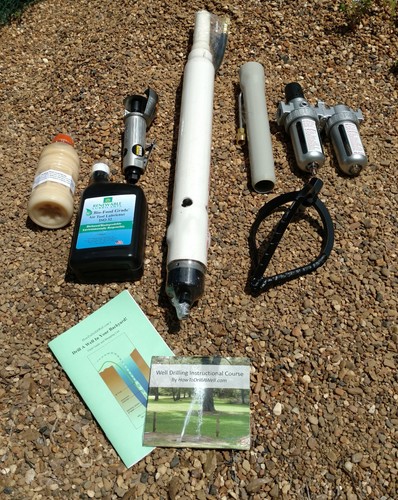 Drill A Water Well In Your Backyard! Terragrinder DELUXE Kit DIY Boring ...