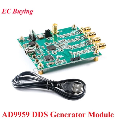 AD9959 RF Signal Generator,4 Channels DDS Module, AT Instruction Output ...