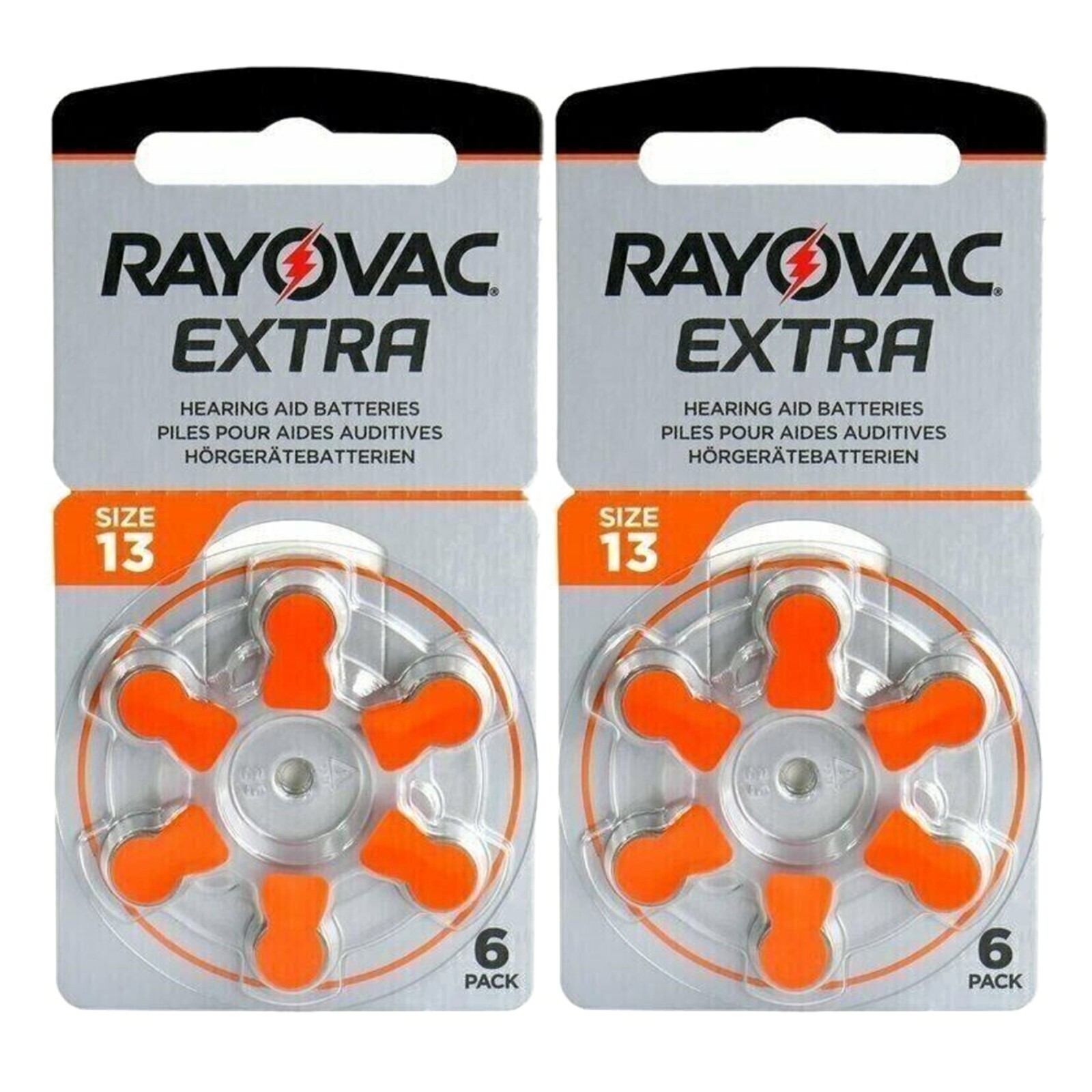 Rayovac Extra Size 13 Hearing Aid Batteries 6 Pack | eBay UK