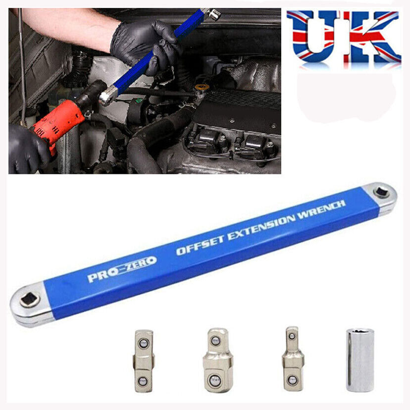 Offset Extension Wrench Set: Ratchet Spanner,Wrench Extender & Adapter ...