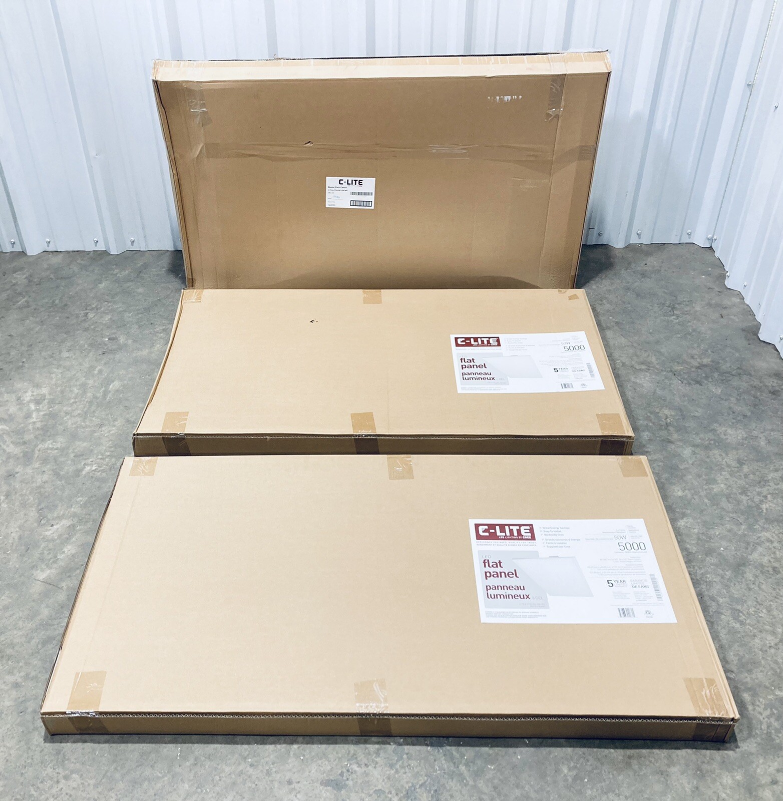 LOT OF 2 UNUSED CREE C-TR-C-FP24-50L-35K-WH C-LITE LED FLAT PANEL ...