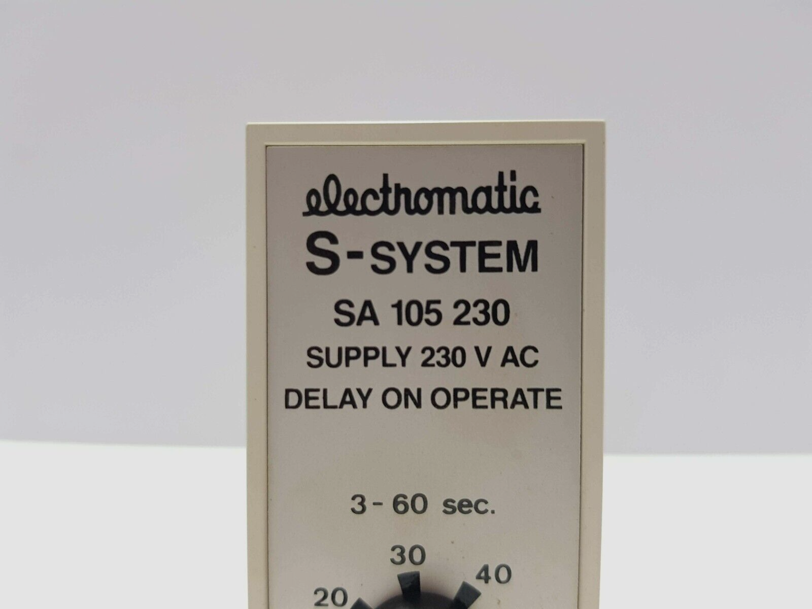 ELECTROMATIC SA 105 230 S-SYSTEM DELAY ON OPERATE MODULE | eBay
