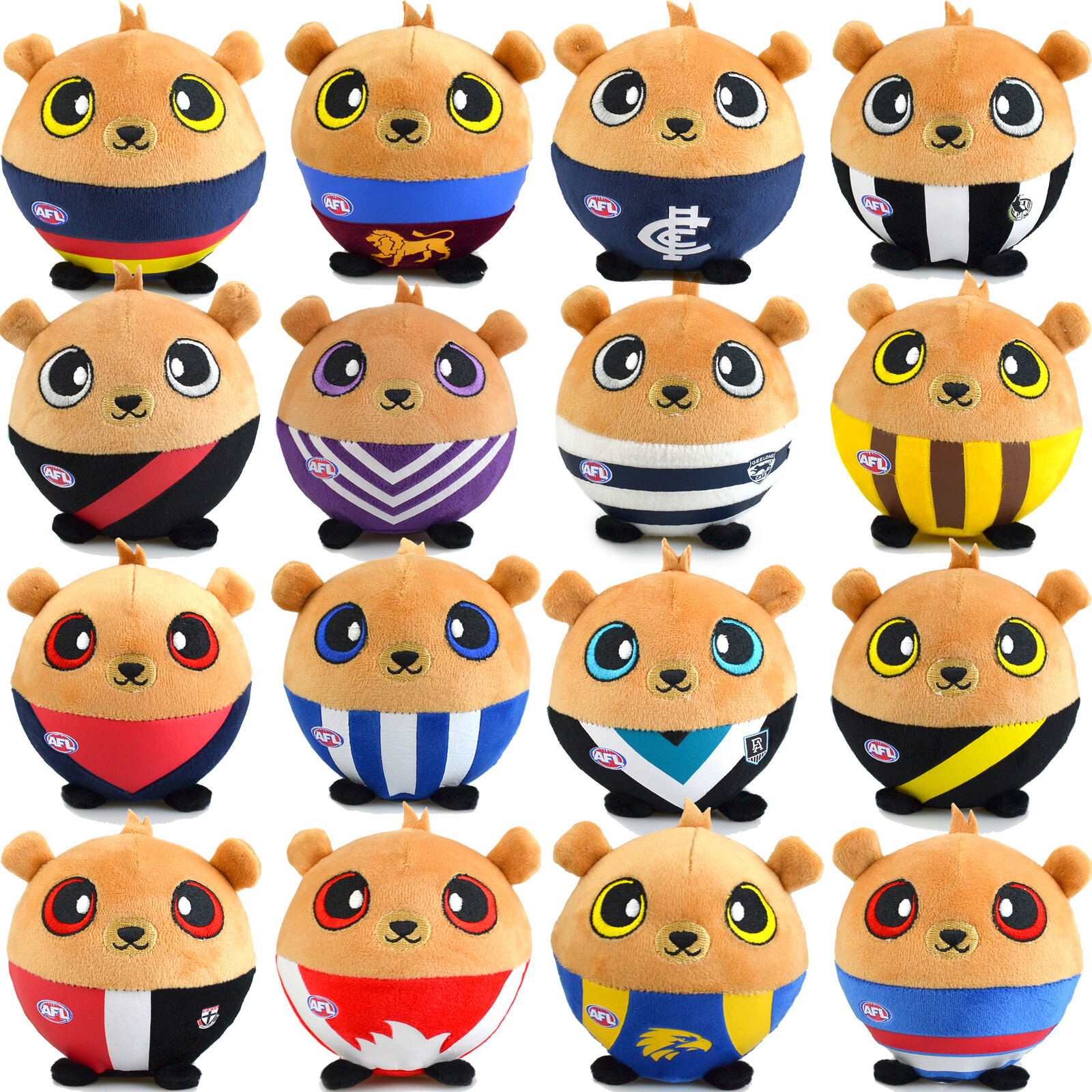 AFL Plush Squishii 10cm Geelong Cats Official Collectibles 500103129 ...