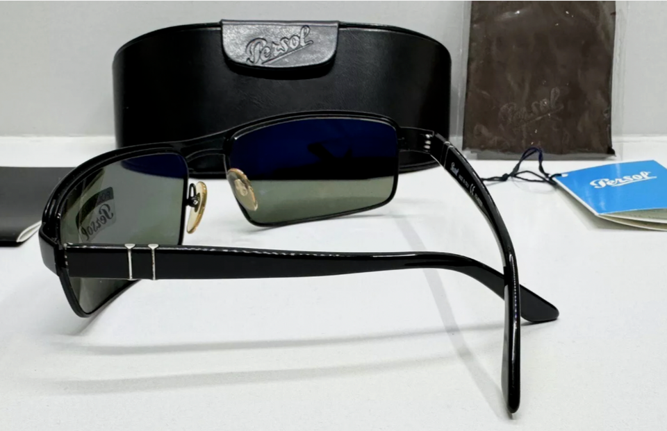 PERSOL PO 2244-S Black Polarized Sunglasses James Bond 007 Casino ...