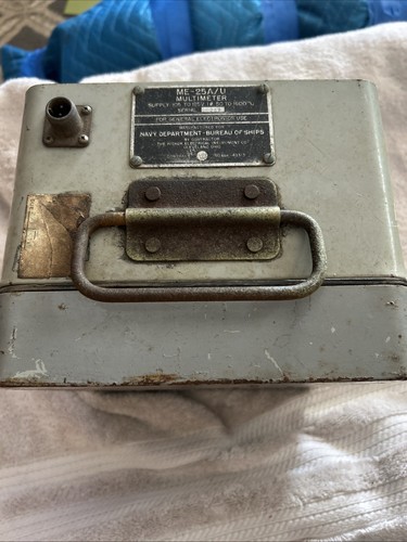 Vintage Military US Navy ME-25A/U Multimeter Untested | eBay