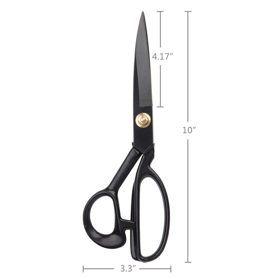 Professional Tailor Scissors 10 inch - Heavy Duty Sewing Fabric ...