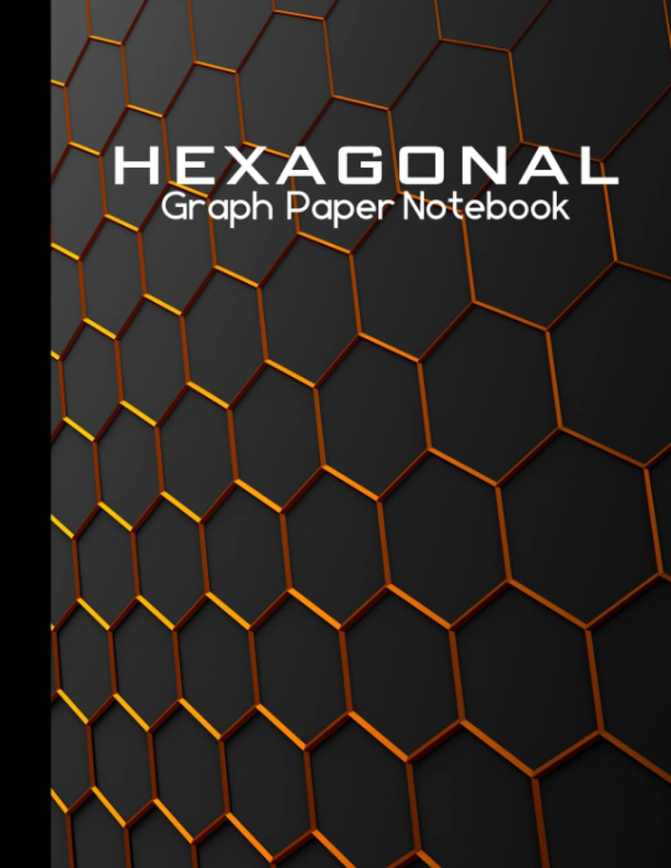 Hexagonal Graph Paper Notebook: Small (.2" per Side) Hex Grid Graph ...