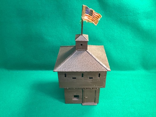 Vintage Marx Fort Apache Blockhouse Complete w/ Flag & Pole | eBay