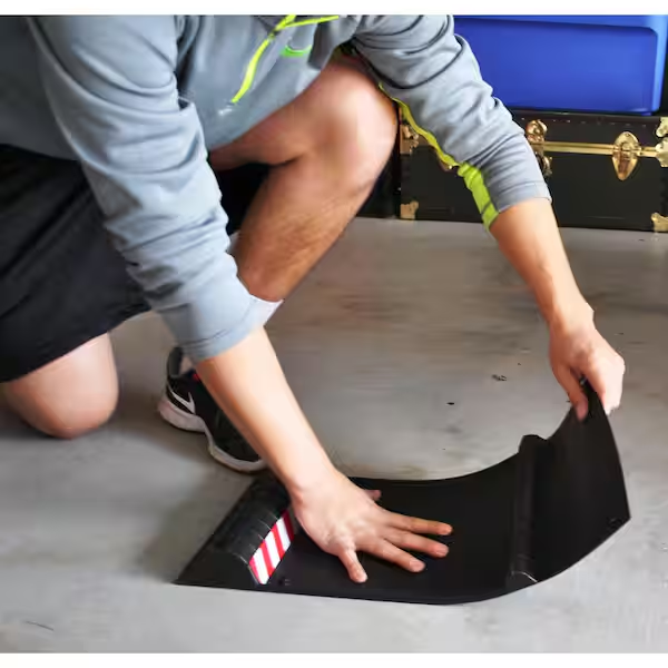 Park Right Parking Mat - Black | X Maxsa Garage Innovations Stop Wheel ...