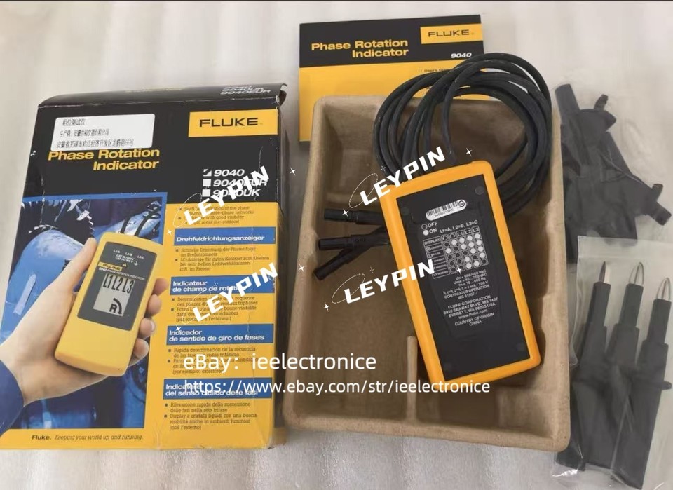 Fluke 9040 Digital Phase Rotation Indicator Tester Meters - Brand New ...