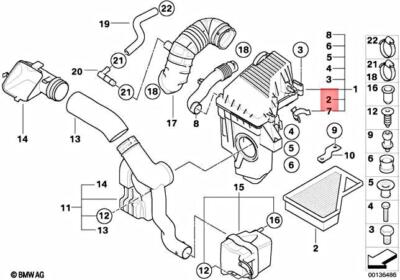 Genuine MINI R50 R52 Cabrio Coupe Engine Air Filter Insert OEM ...