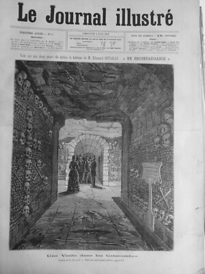 1873 1897 Paris Catacombs Gallery Tunnel Ossuary Concert 4 Ancient ...