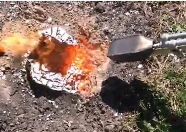 Tree stump remover/ crucible and mold pre heater burns all fuels NOBOX7 ...