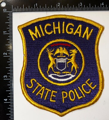 VINTAGE OBSOLETE Michigan MI State Police Patch | eBay
