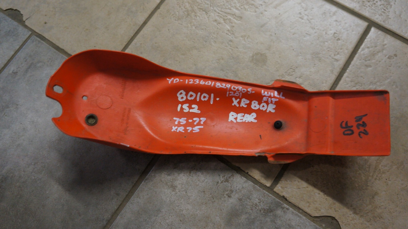 77-78 Honda XL75 XL 75 OEM Inner Rear Fender B Mud Guard 80101-152 ...