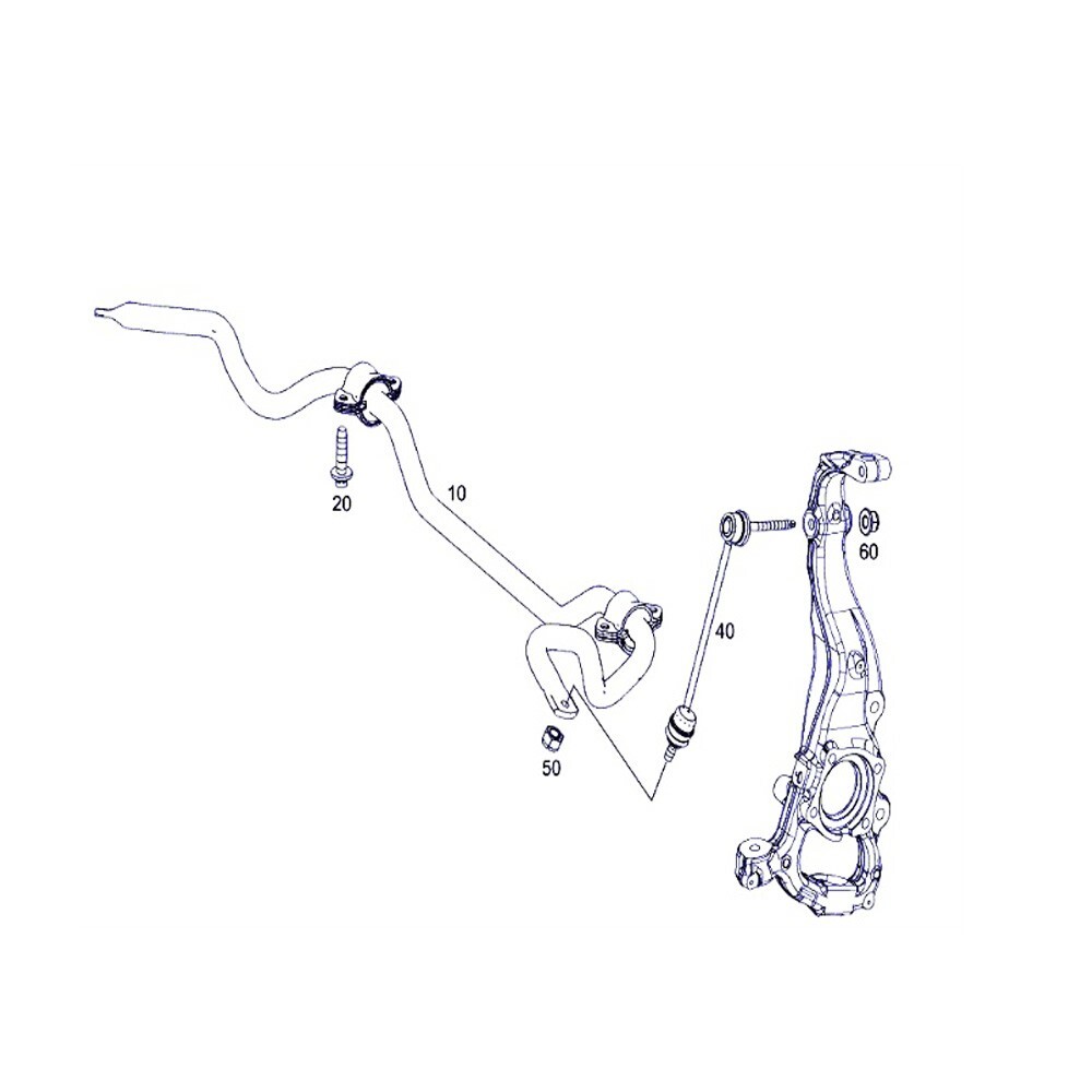 2Pcs Front Stabilizer/Sway Bar Bushings for Mercedes-Benz W222 4Matic ...