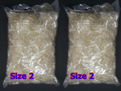 2x1000 Size2 Empty Vegetarian Clear Capsules Pills Filling Powder From ...