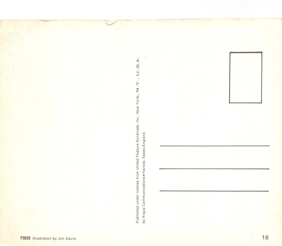 GARFIELD CAT COMIC POSTCARD JIM DAVIS MICE GOOD+ V GOOD | eBay UK