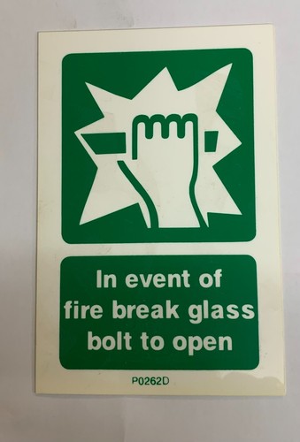 Fire exit door panic bolt hammer chain ceramic glass tube emergency ...