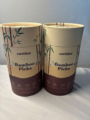 100 Pack (SET OF 2) Earthiest Bamboo Loop 6" Picks Skewer Cocktails ...