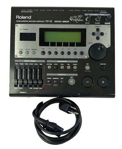 Roland TD-12 V-drum Module Brain with Mounting Plate and Power Cable | eBay