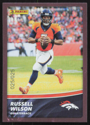 2022 Panini Sticker & Card Russell Wilson #65 Russell Wilson Pink #25/ ...