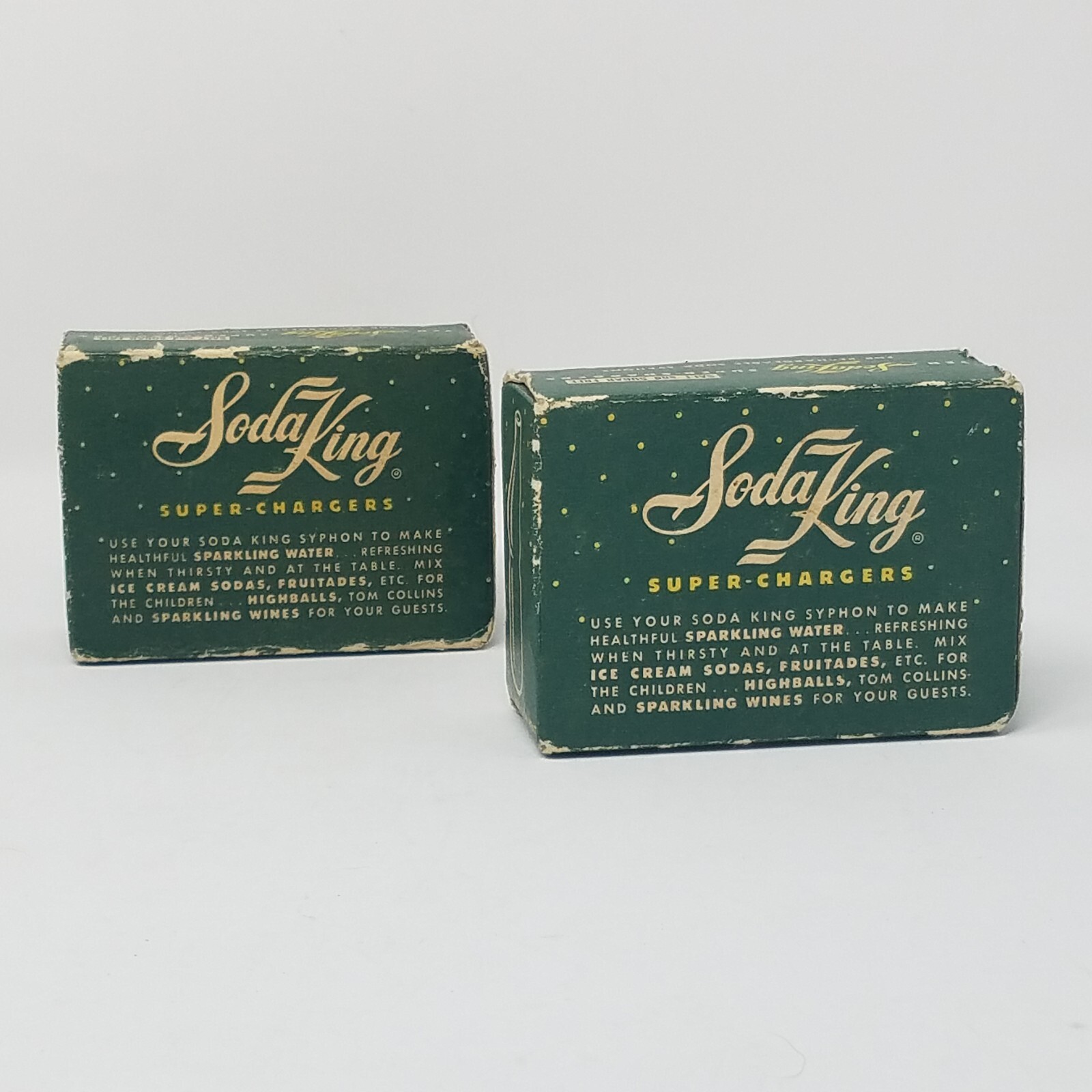 Vintage Soda King Super Chargers 2 Boxes New Old Stock Unopened Box 10 ...