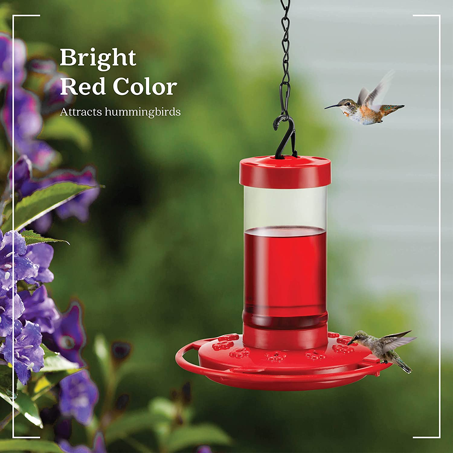 Hummingbird Feeder 16 Onces Nourriture Pour Colibris En Plastique Pour hummingbird-feeder-16-onces-nourriture-pour-colibris-en-plastique-pour