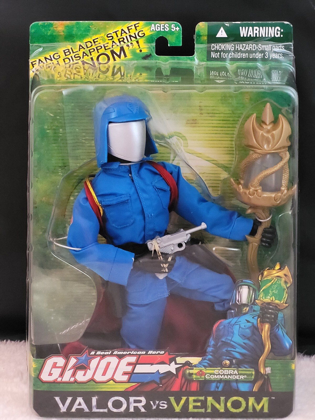 G.I.JOE VALOR VS VENOM COBRA COMMANDER 12" FIGURE HASBRO 2003 NEW | eBay