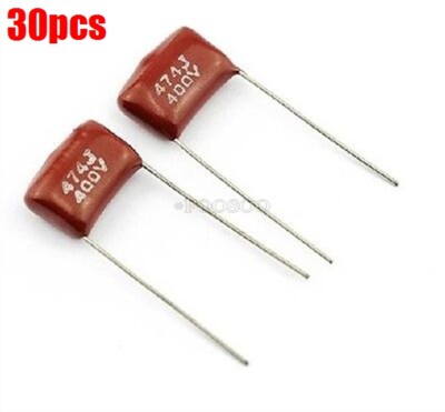 30Pcs Capacitor CBB22 /Cl 400V 474 474J 0.47UF 470Nf 10% wm | eBay