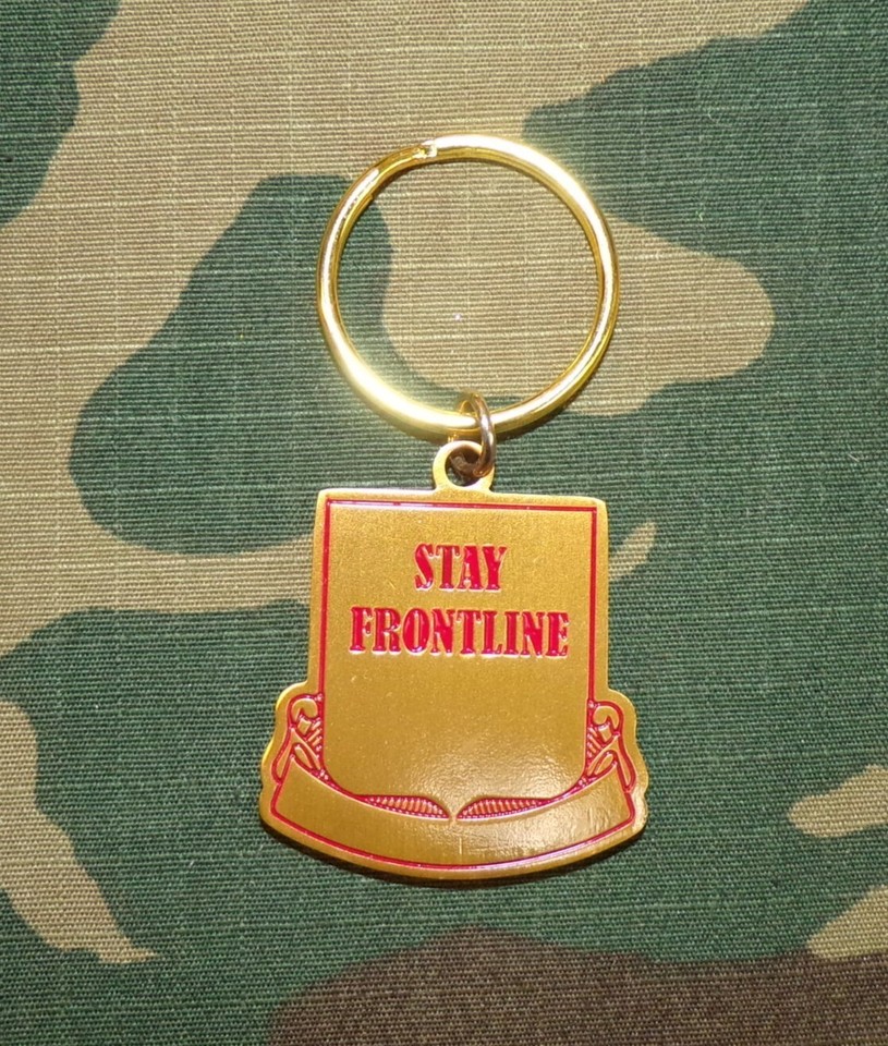 US Army 296th Brigade Support Battalion Stay Frontline Keychain Fob | eBay