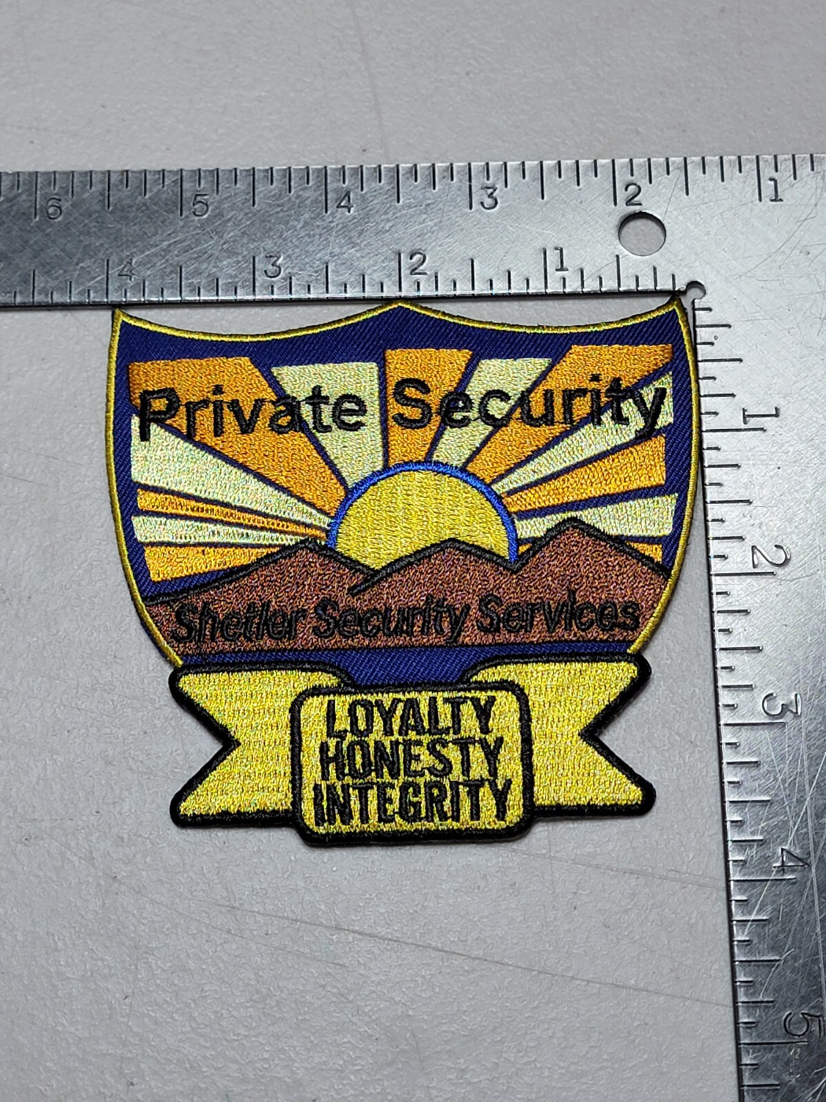 Bin1 b6 security guard patch patches Shelter Security Services private ...