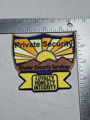 Bin1 b6 security guard patch patches Shelter Security Services private ...