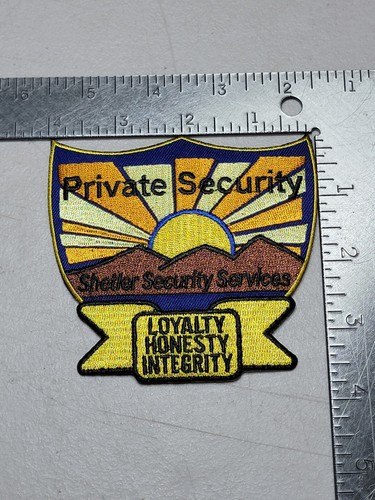 Bin1 b6 security guard patch patches Shelter Security Services private | eBay