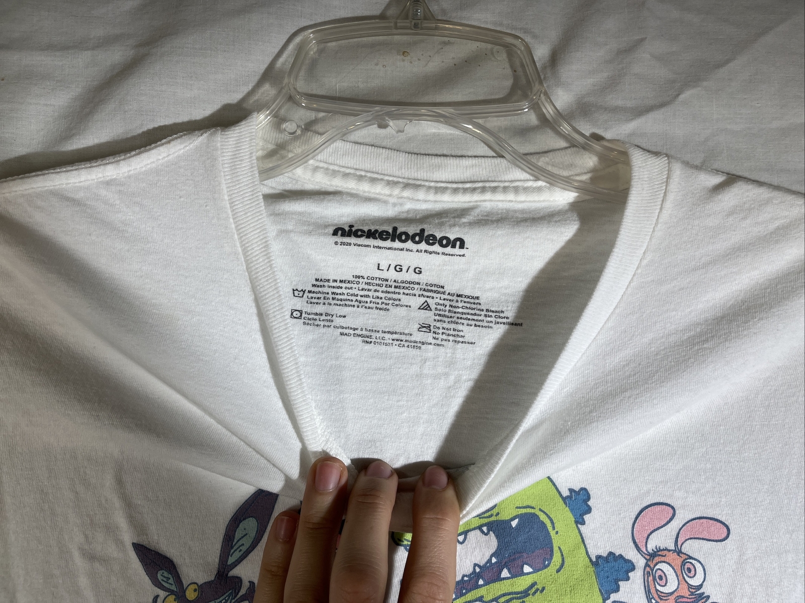 Nickelodeon Characters Large Shirt Rugrats Hey Arnold… - Gem