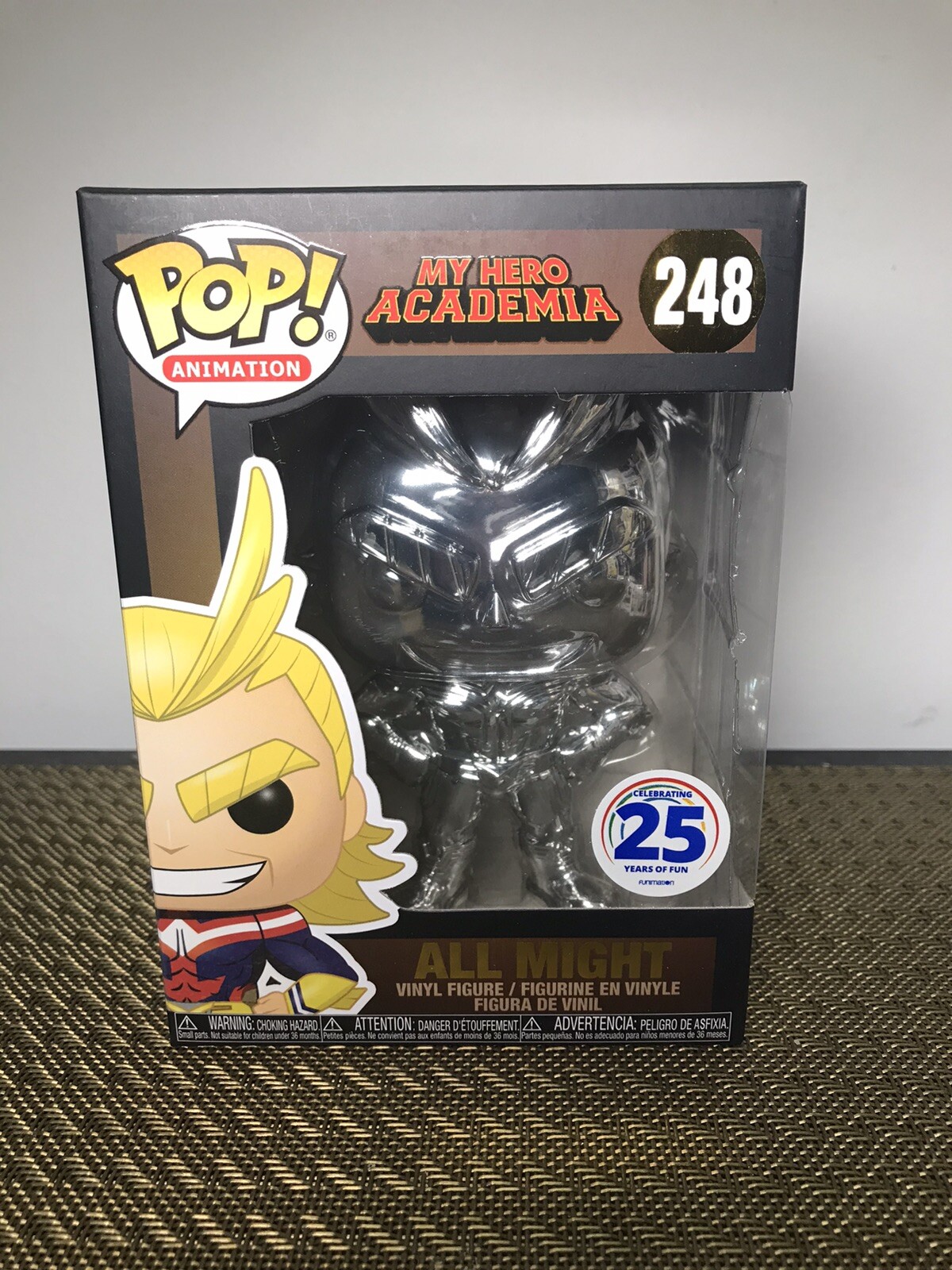 Funko Pop - My Hero Academia - All Might Silver Chrome Funimation ...